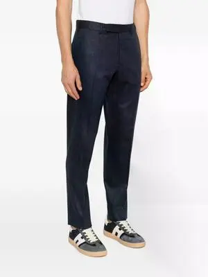 PT TORINO Tailored Pressed Crease Trousers - Blue