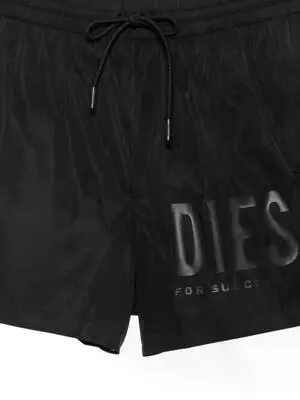 DIESEL® Logo Print Drawstring Swim Shorts