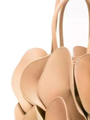 Farm Rio Petal Embellished Bucket Bag - Neutrals