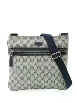 Gucci Gg Supreme Monogram Canvas Shoulder Bag - Neutrals