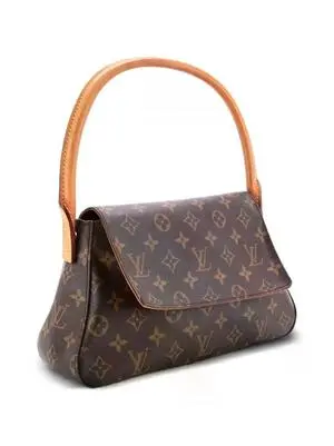 LOUIS VUITTON Monogram Canvas Looping Mini Satchel Handbag