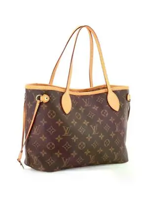 LOUIS VUITTON Neverfull Monogram Canvas Pm Tote Bag - Brown