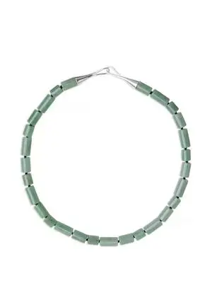 Lié Studio Sadie Aventurine Beaded Necklace - Silver