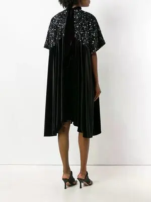 Talbot Runhof Asymmetrical Hem Sequined Dress
