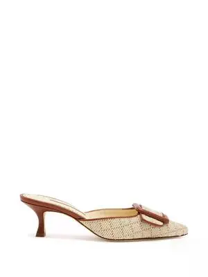 Manolo Blahnik Woven Mules Clogs For Women