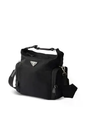 Prada Re-nylon And Saffiano Leather Shoulder Bag