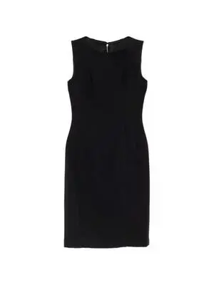 Dolce & Gabbana Sleeveless Fitted Sheath Dress With Decorative Pockets