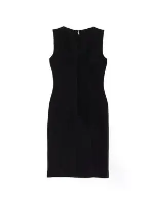 Dolce & Gabbana Sleeveless Fitted Sheath Dress With Decorative Pockets