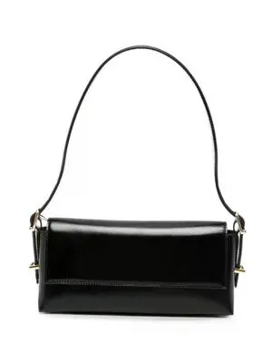 Simkhai Atlas Moto Leather Shoulder Bag - Black