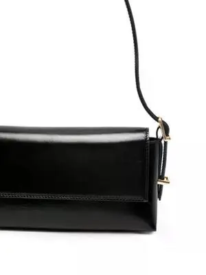 Simkhai Atlas Moto Leather Shoulder Bag - Black