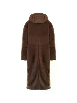 MOORER Hooded Double-breasted Coat