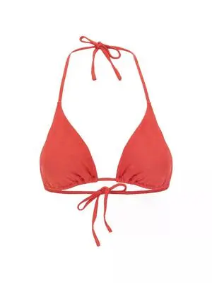 Polo Ralph Lauren Logo-jacquard Triangle Bikini Top - Red