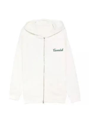 CAVENDISH Logo Embroidered Zip-up Hoodie