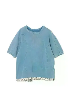 Undercover Layered Butterfly-print T-shirt - Blue