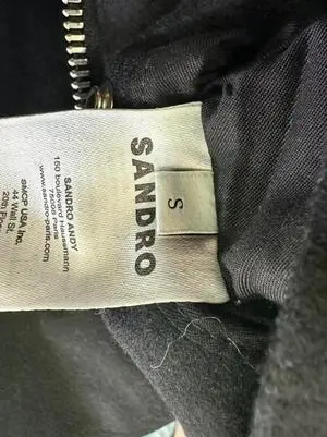 Sandro Zip-up Patch Pockets Jacket