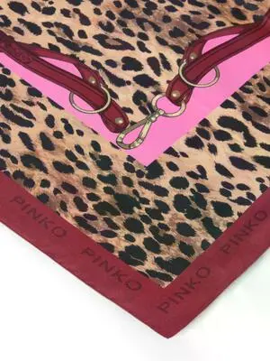 Pinko Leopard-print Scarf