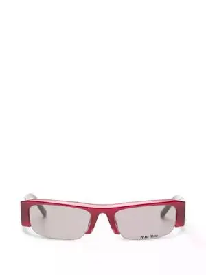 Miu Miu Rectangle Frame Sunglasses