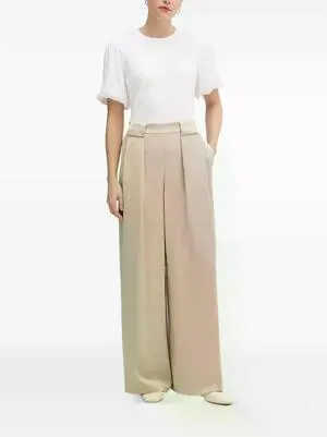 Dkny Pleated Wide-leg Palazzo Pants