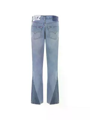 LUTZ HUELLE Asymmetric Hem Regular-fit Jeans - Blue