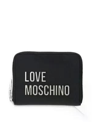Moschino Logo-plaque Zip Wallet