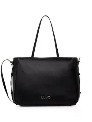 Liu Jo Logo Plaque Tote Bag - Black