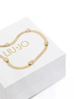 Liu Jo Tone Heart Motif Snake-chain Necklace
