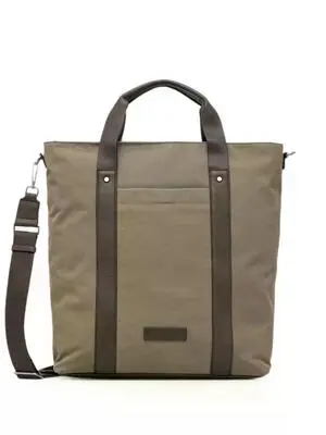 Marc O'polo Tote Bag With Leather Trim - Brown