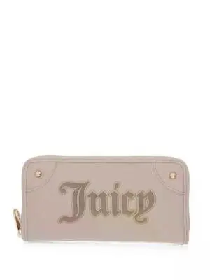 Juicy Couture Candy Logo-patch Zip-around Wallet - Neutrals