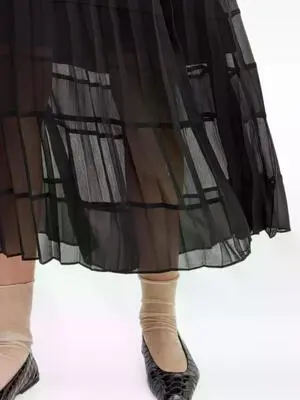 MORGAN Pleated Midi Skirt