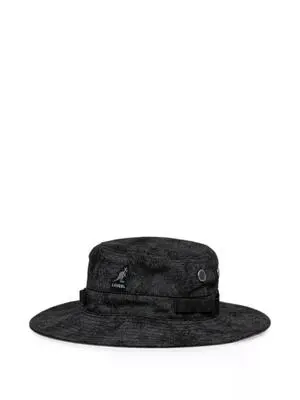 KANGOL Logo Detail Bucket Hat - Black