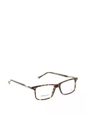 EYEPETIZER Bond Vista Tortoiseshell-effect Rectangle Frame Glasses - Brown