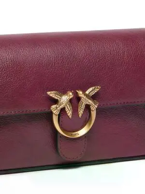 Pinko Love Birds Leather Shoulder Bag