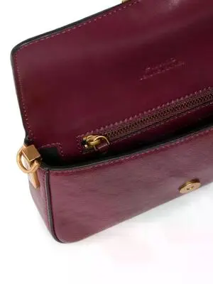 Pinko Love Birds Leather Shoulder Bag - Red