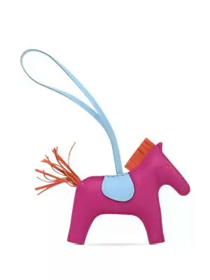 Hermès Milo Lambskin Swift Grigri Rodeo Horse Bag Charm Mm - Pink