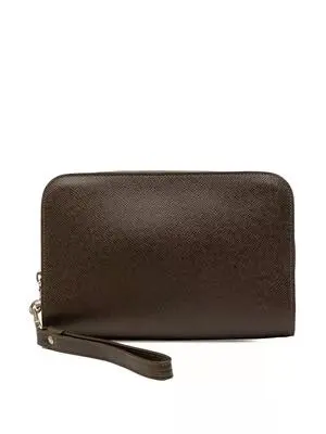 LOUIS VUITTON 2005 Taiga Leather Pochette Baikal Clutch Bag - Brown