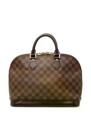 LOUIS VUITTON Damier Ebene Alma Mm Handbag - Brown