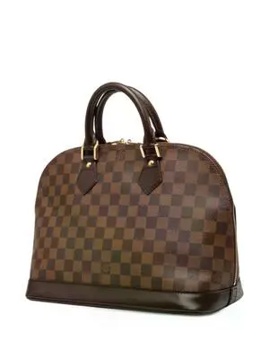 LOUIS VUITTON Damier Ebene Alma Mm Handbag