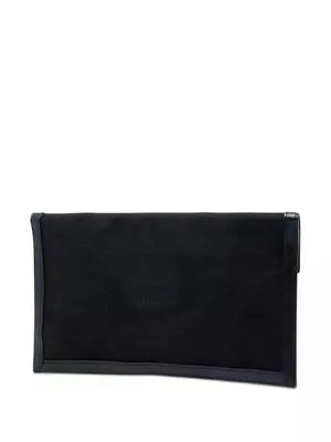 Saint Laurent Canvas Monogram Uptown Pouch Clutch Bag - Black