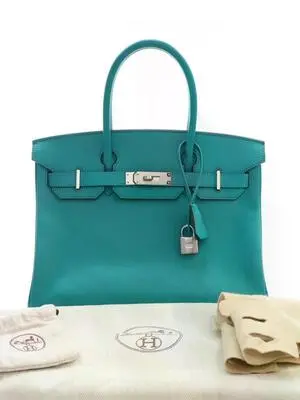 Hermès Epsom Birkin Retourne 30 Handbag - Blue