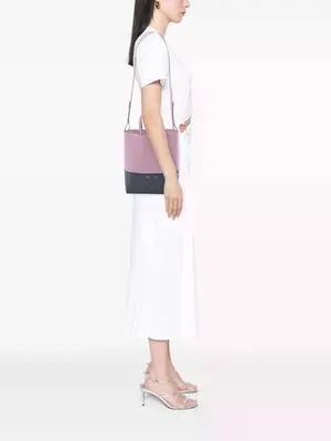 Celine Grained Calfskin Vertical Cabas Tote Satchel - Grey