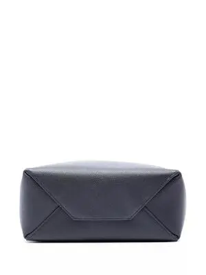 Celine Grained Calfskin Vertical Cabas Tote Satchel - Grey