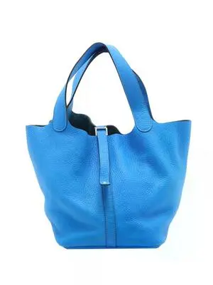 Hermès Clemence Picotin Lock 22 Handbag - Blue