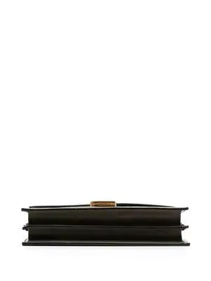 Saint Laurent Suede And Calfskin Cassandra Clasp Shoulder Bag