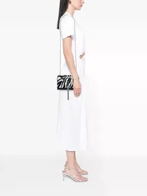 Saint Laurent Small Monogram Kate Zebra Sequin Crossbody Bag