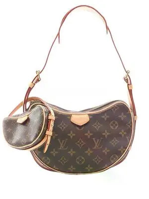 LOUIS VUITTON Monogram Croissant Mm Shoulder Bag - Brown