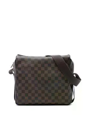 LOUIS VUITTON Damier Ebene Naviglio Crossbody Bag - Brown