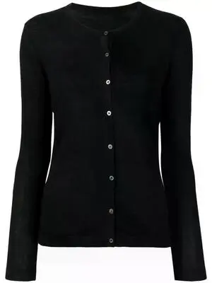 SOTTOMETTIMI Round Neck Cardigan - Black