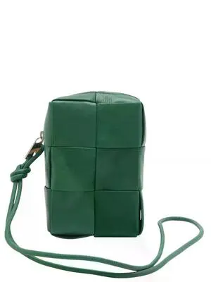 Bottega Veneta Nappa Maxi Intrecciato Cassette Zip Pouch - Green