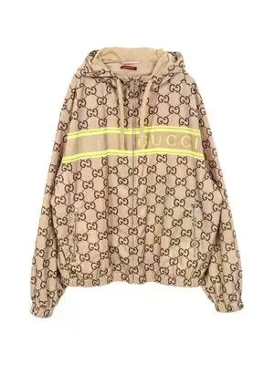 Gucci Gg Print Hooded Jacket