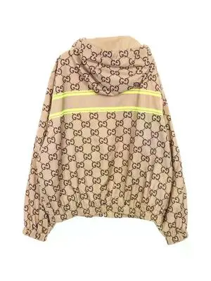 Gucci Gg Print Hooded Jacket
